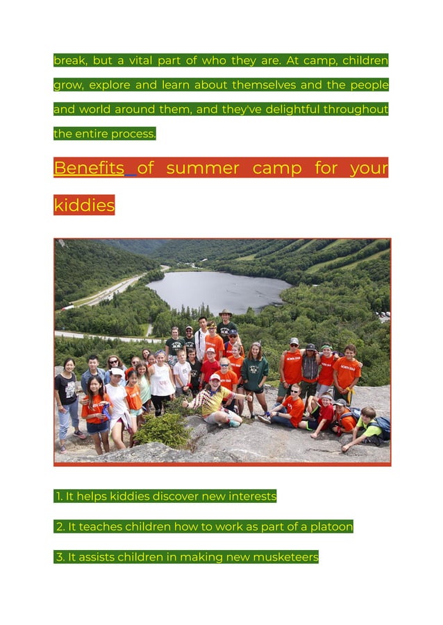 Summer Camp | PDF