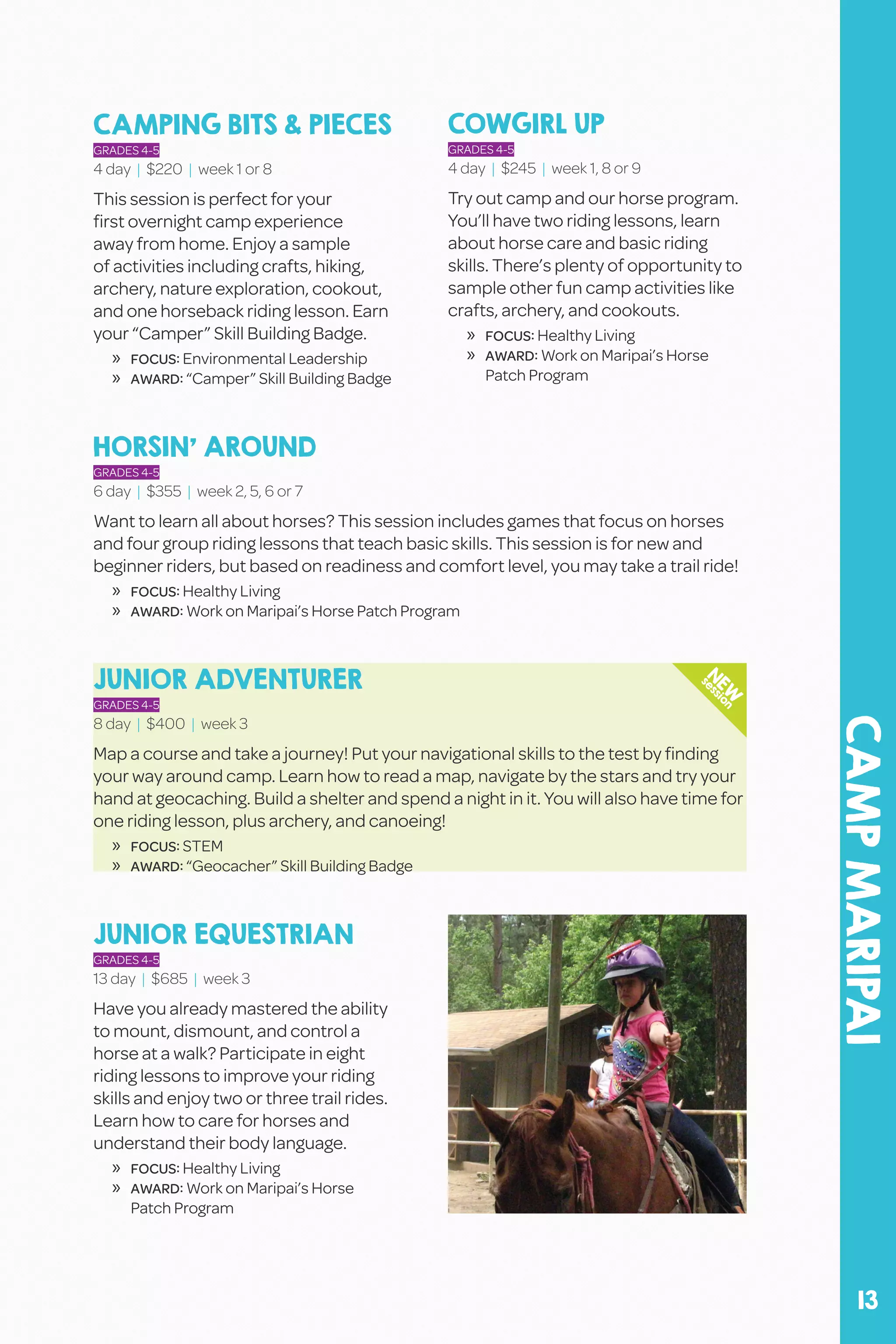 Girl Scout Summer Camp 2014 | PDF
