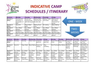 Summer camp proposal - CORPORATE | PDF