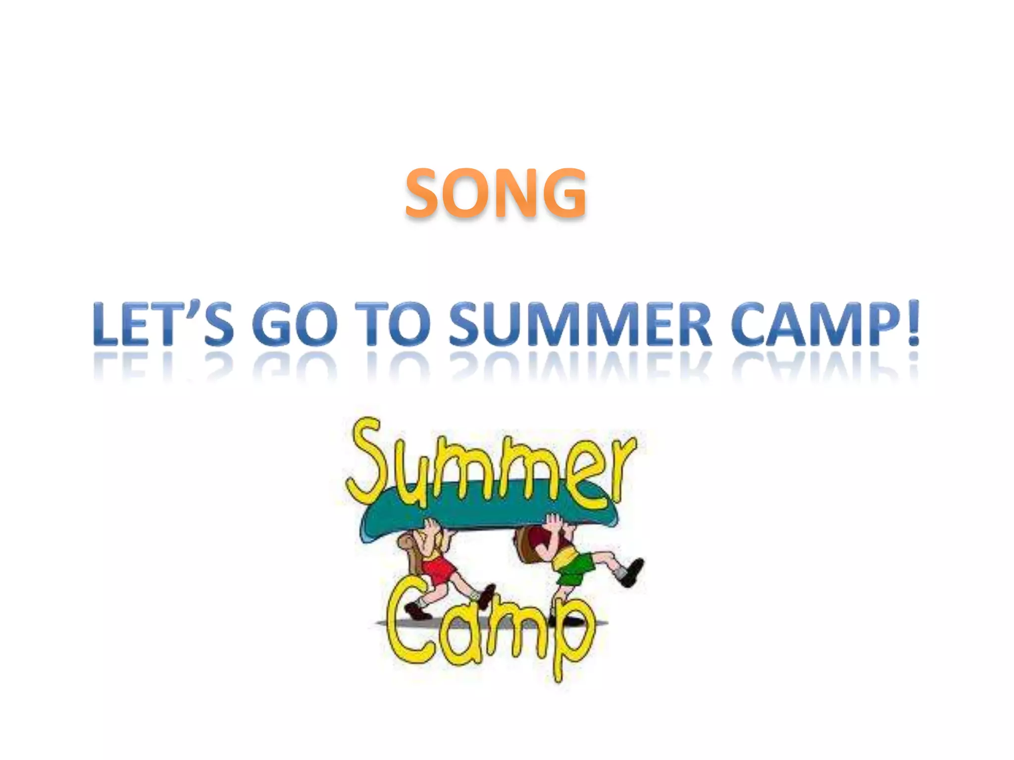Summer camp song vocabulary | PPTX