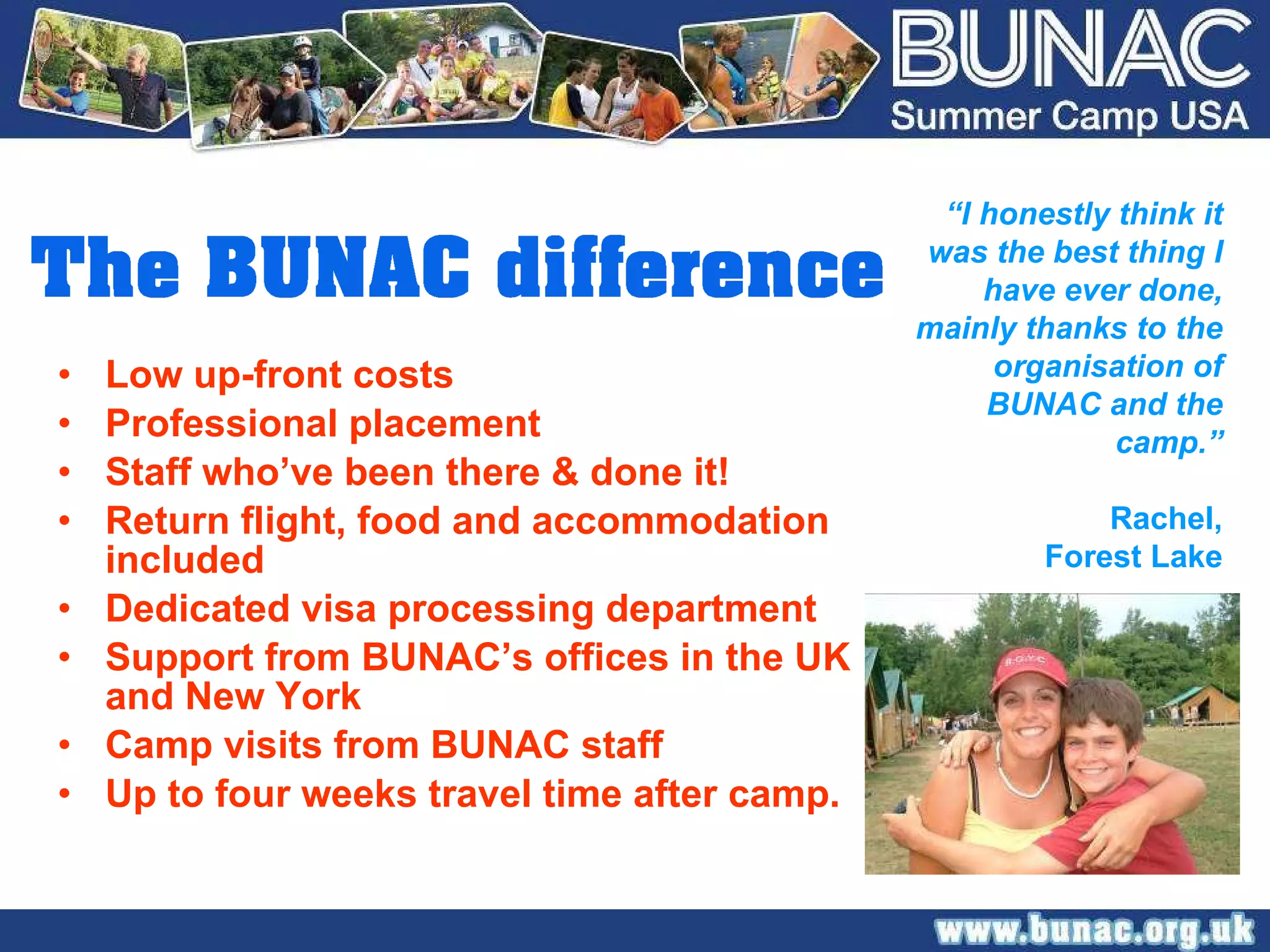 Summer Camp USA with BUNAC | PPT