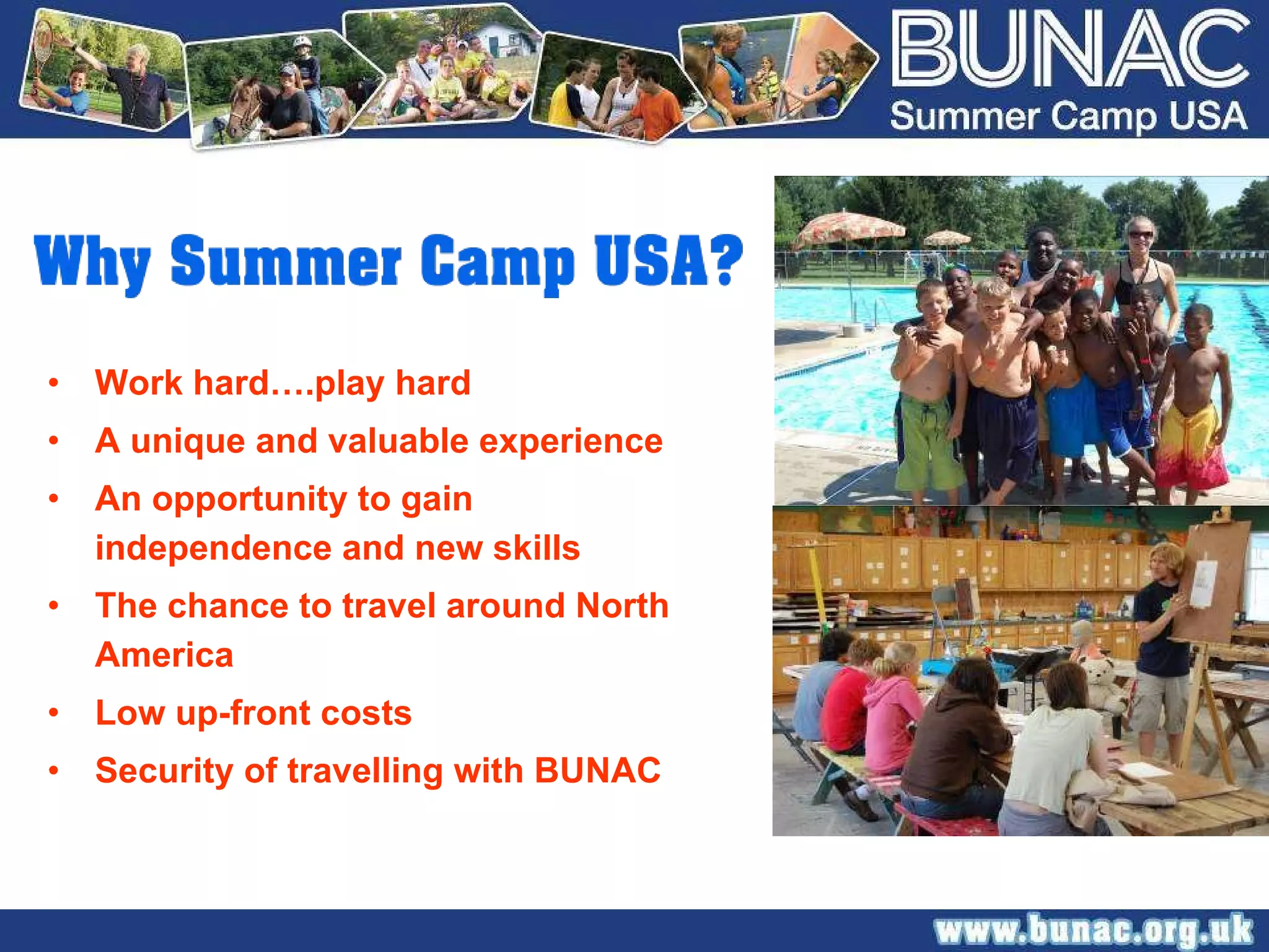 Summer Camp USA with BUNAC | PPT