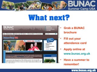 Summer Camp USA with BUNAC | PPT