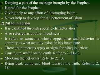 Difference between Mominat and Munafiqat | PDF