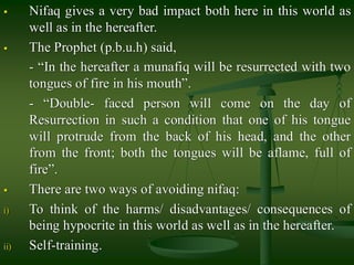 Difference between Mominat and Munafiqat | PPT