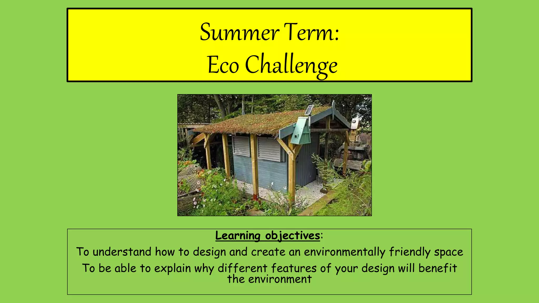 Summer Eco-challenge 2016 | PPTX