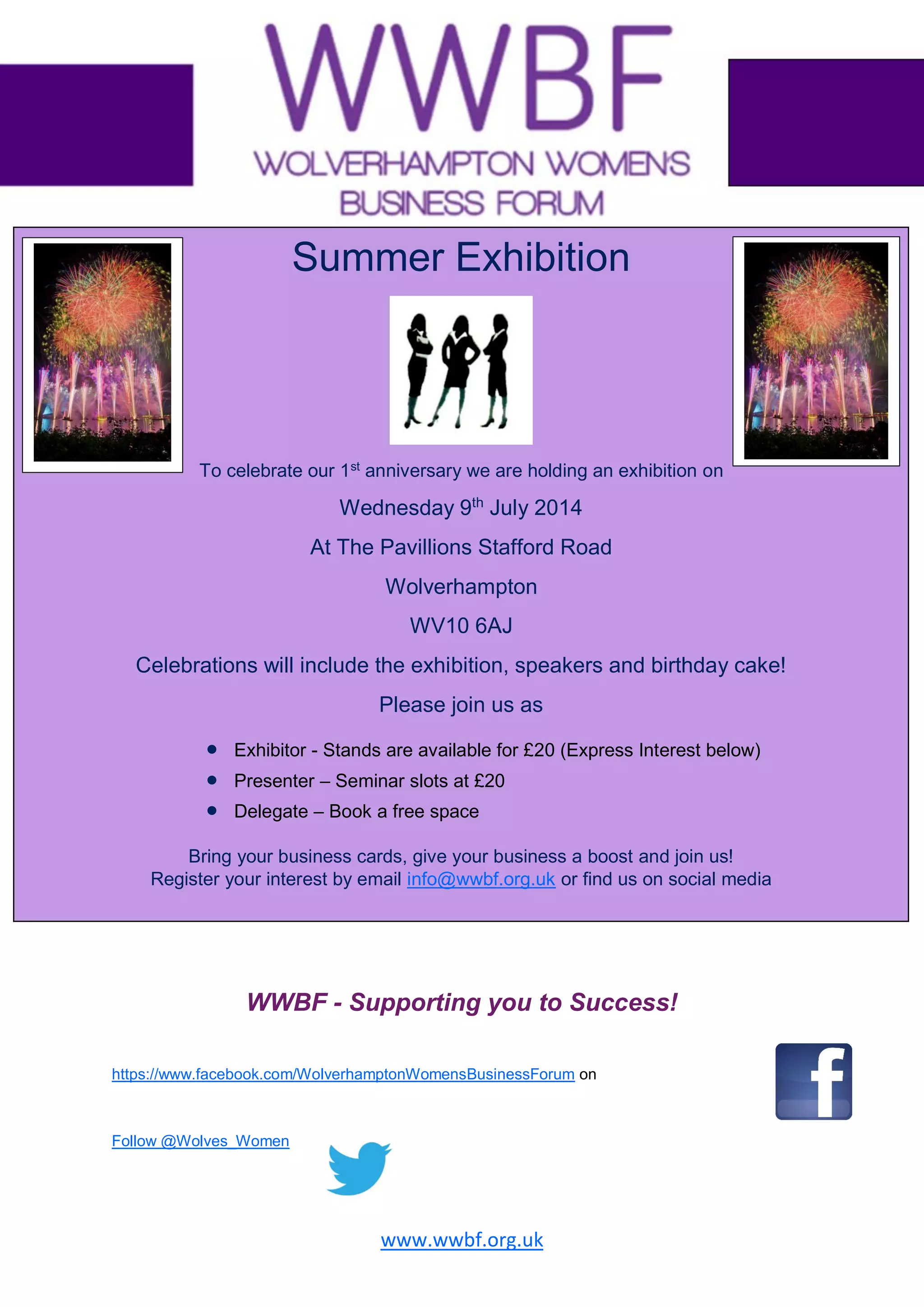 WWBF Summer Expo and Birthday Celebration | PDF