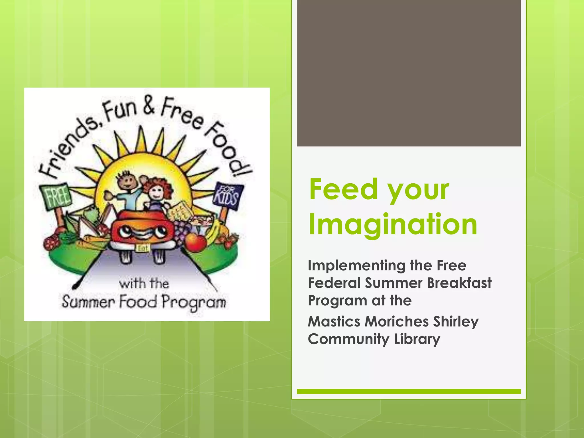 Summer food service presentation 2015 | PPTX