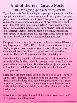 Summer freebie group_poster_artwith_jennyk | PDF | Arts and Crafts ...