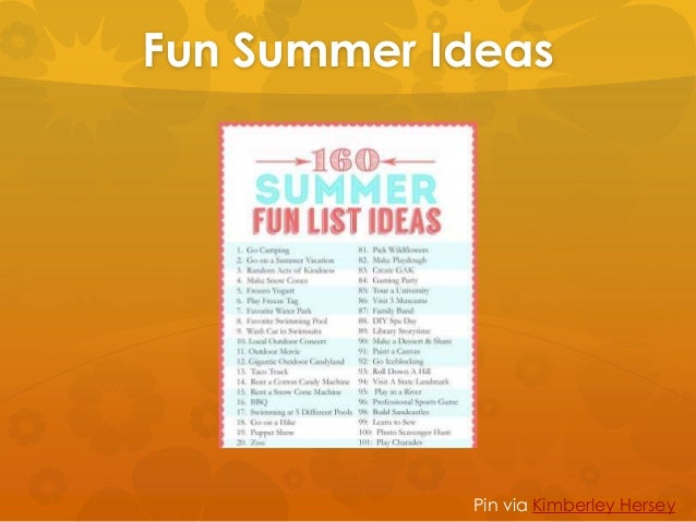 22 Ideas for Summer Fun From Pinterest!