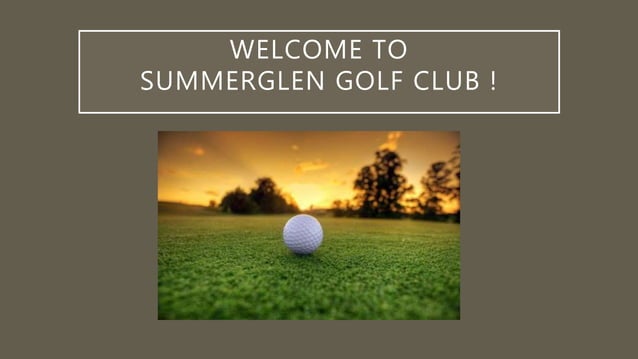 Summerglen Golf Course | PPT