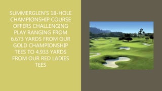 Summerglen Golf Course | PPT