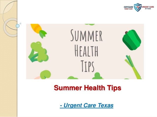 Summer Health Tips | PPTX