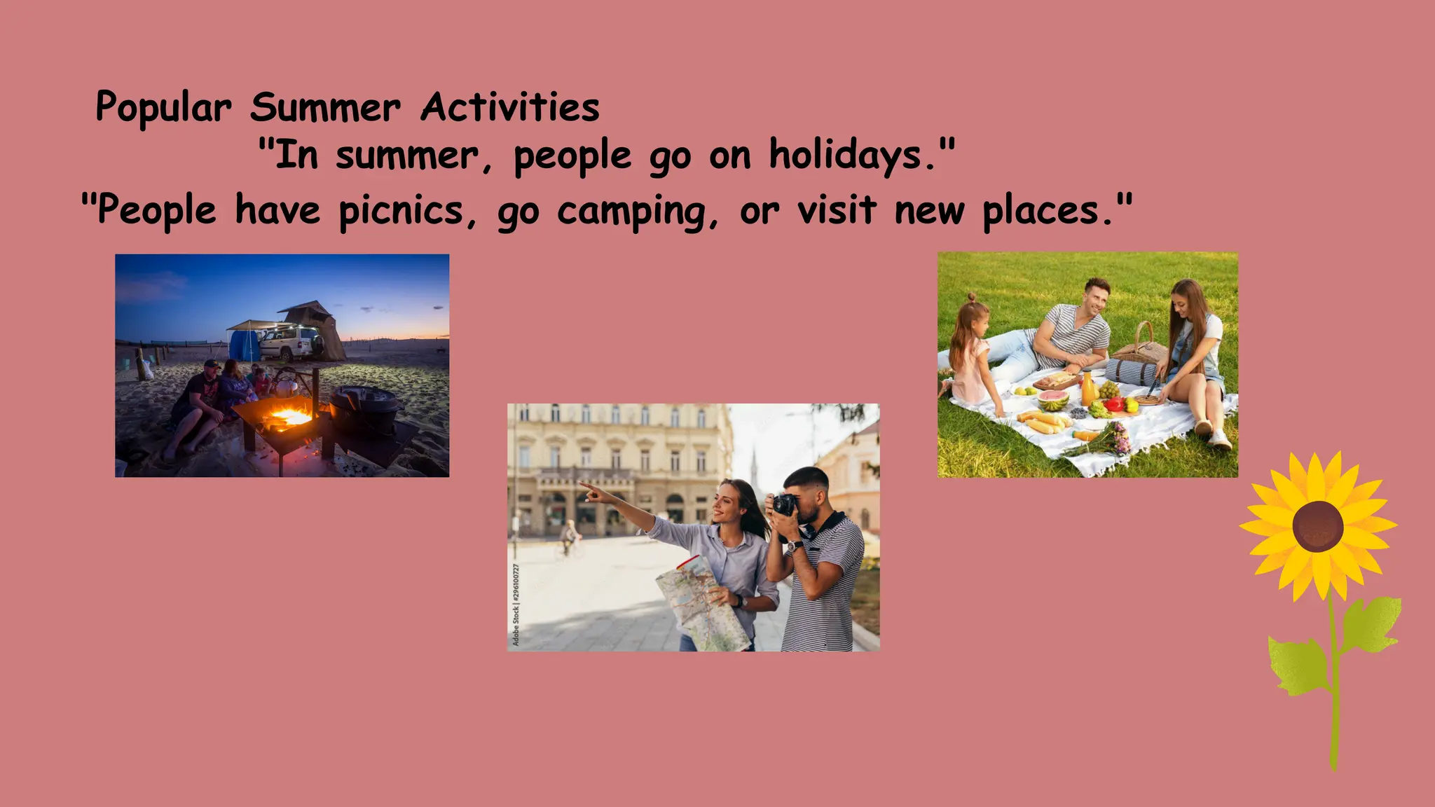 Summer Holidays for beginner English learners | PDF
