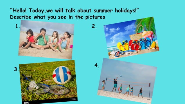 Summer Holidays for beginner English learners | PDF