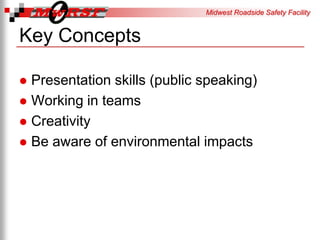 Summer Institute 2012: Roadside Safety in the Classroom | PPTX | Auto ...