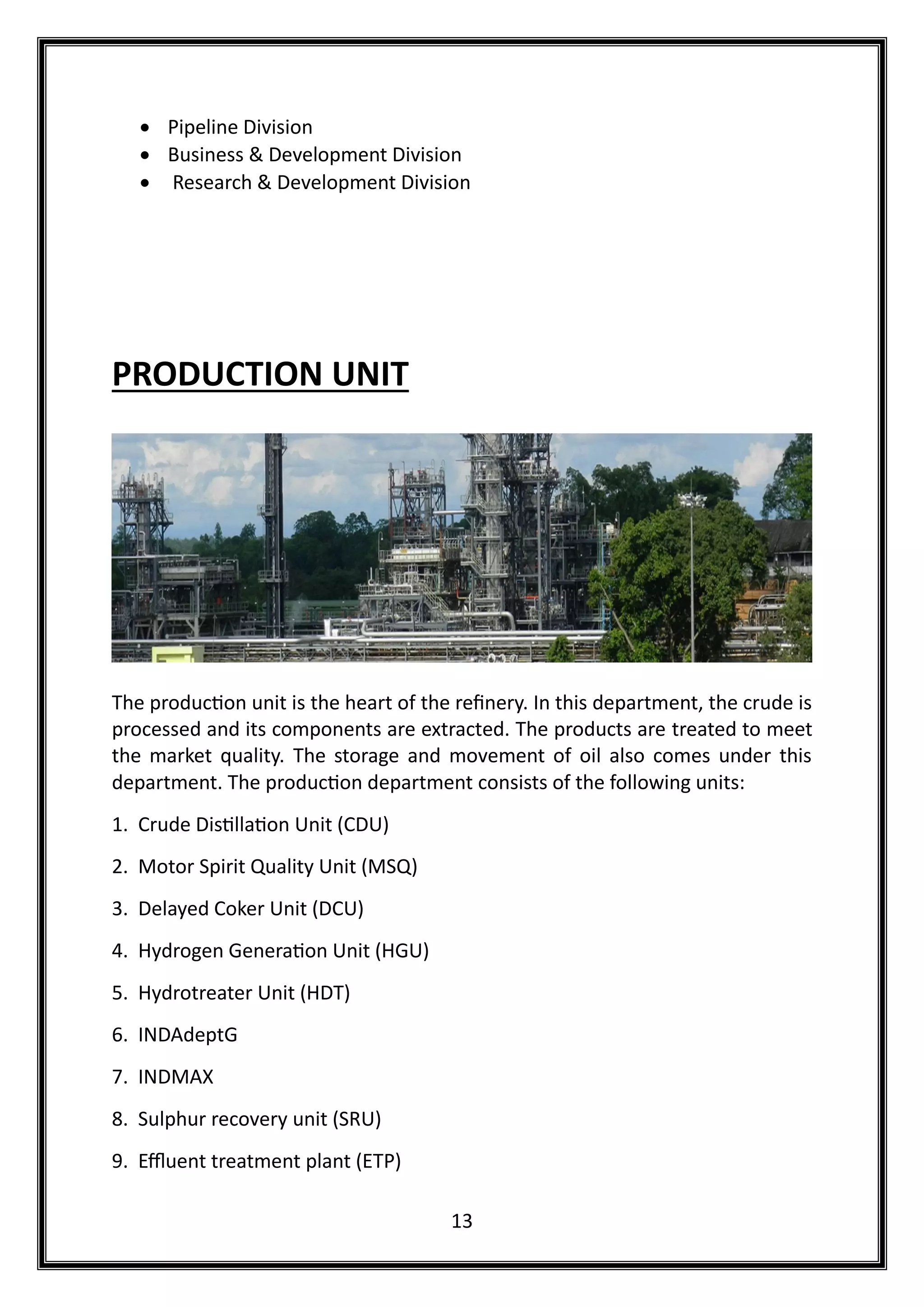 Summer Intern Report Guwahati Refinery (Mechanical Engg.) | PDF