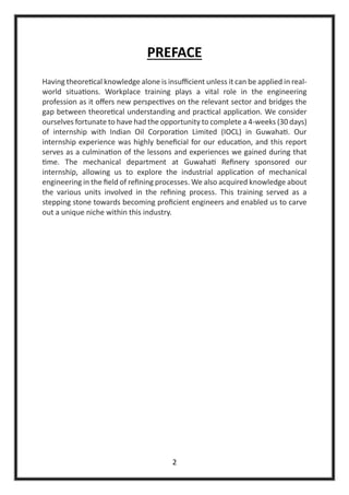 Summer Intern Report Guwahati Refinery (Mechanical Engg.) | PDF