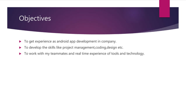 Summer internship Presentation | PPT