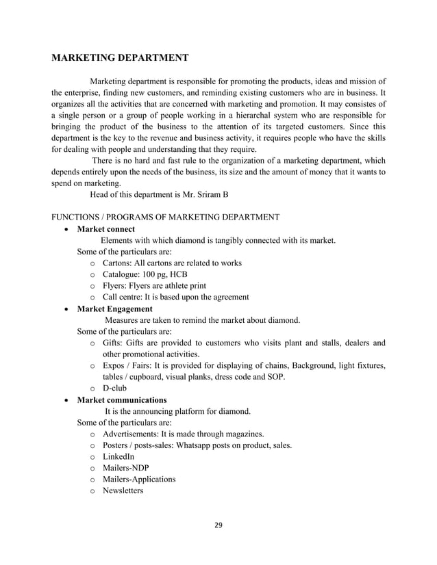 summer internship project report MBA HRM | PDF