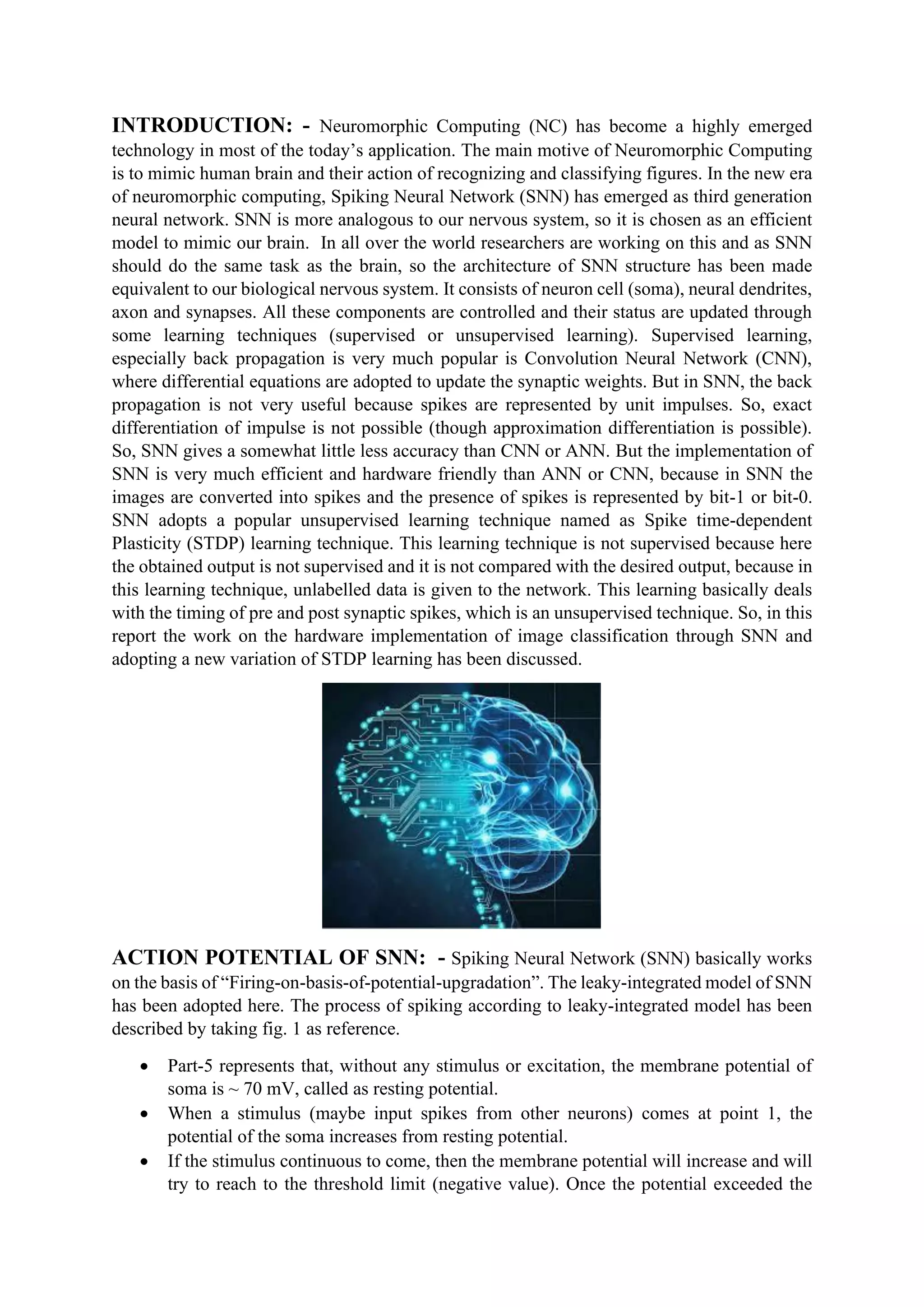 Hardware Implementation of Spiking Neural Network (SNN) | PDF