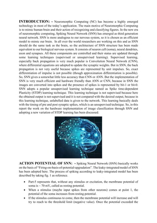 Hardware Implementation of Spiking Neural Network (SNN) | PDF