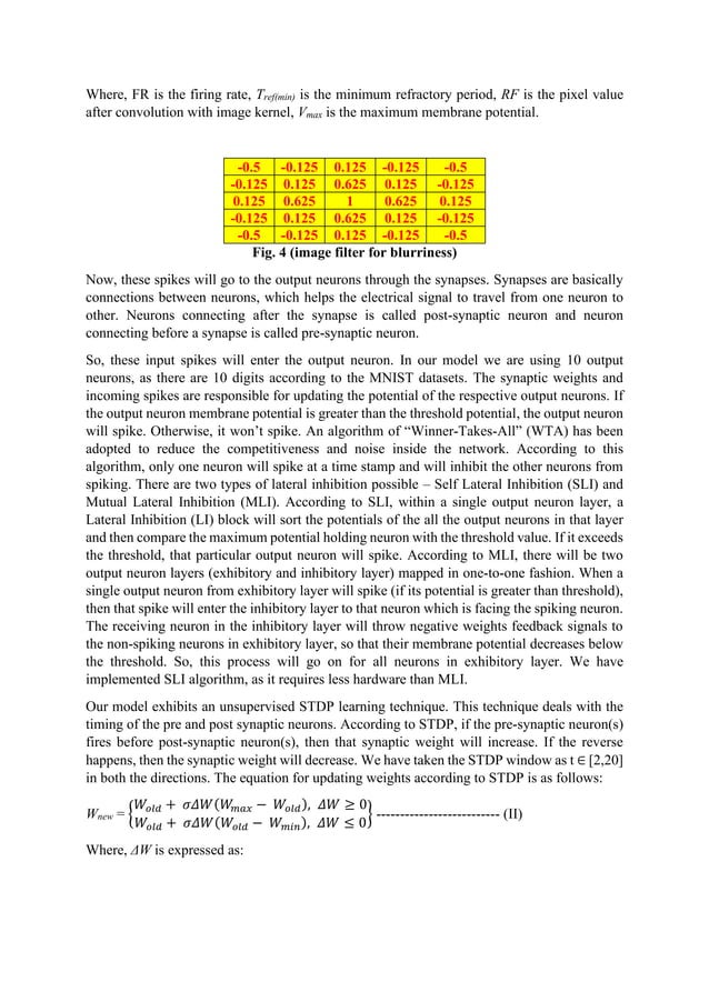 Hardware Implementation of Spiking Neural Network (SNN) | PDF | Physics ...