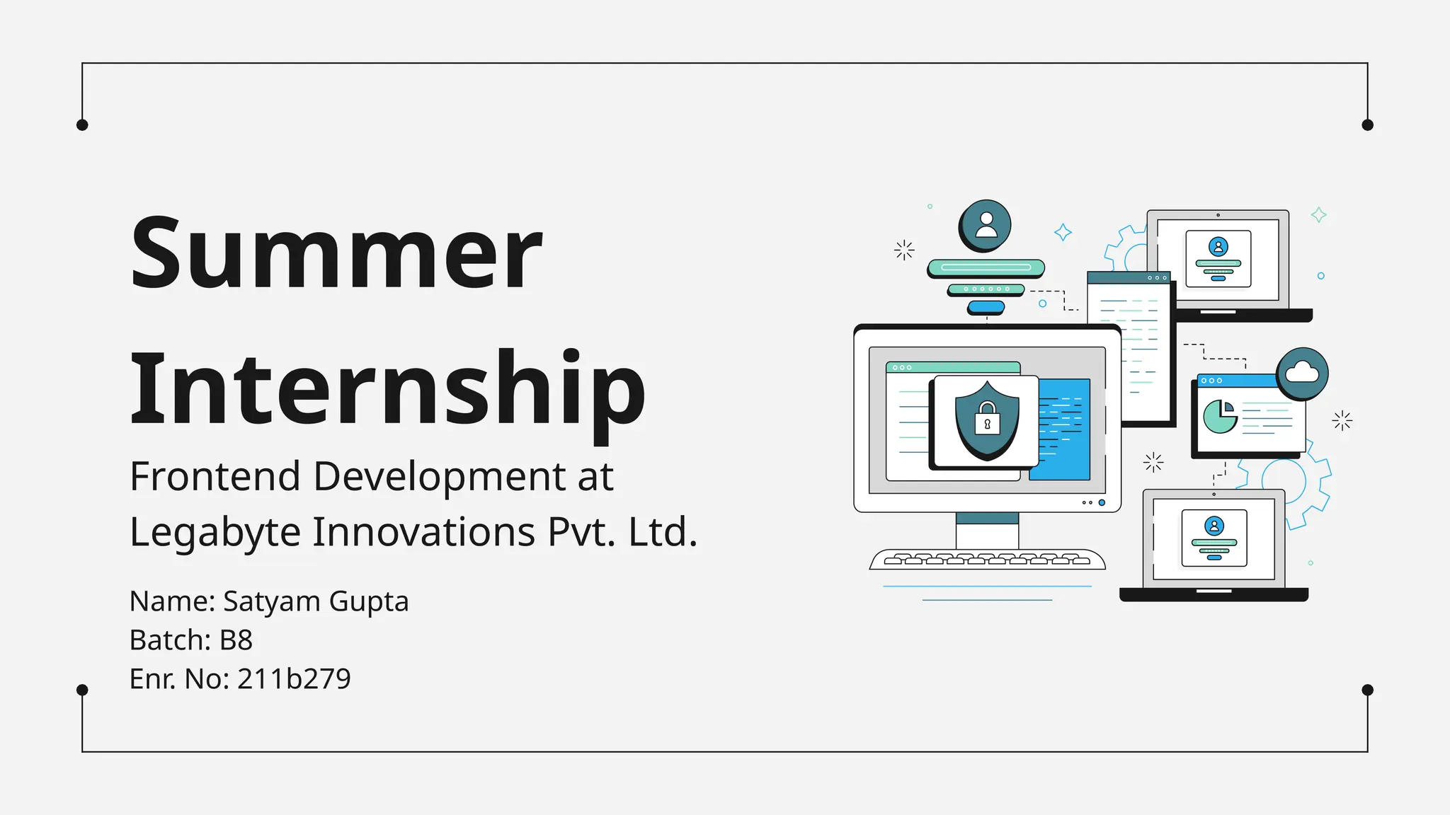 Summer Internship presentaion of my internships | PPTX