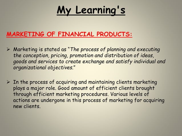 Summer internship at anand rathi | PPTX