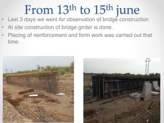 Summer internship at patel infrastructure | PPTX