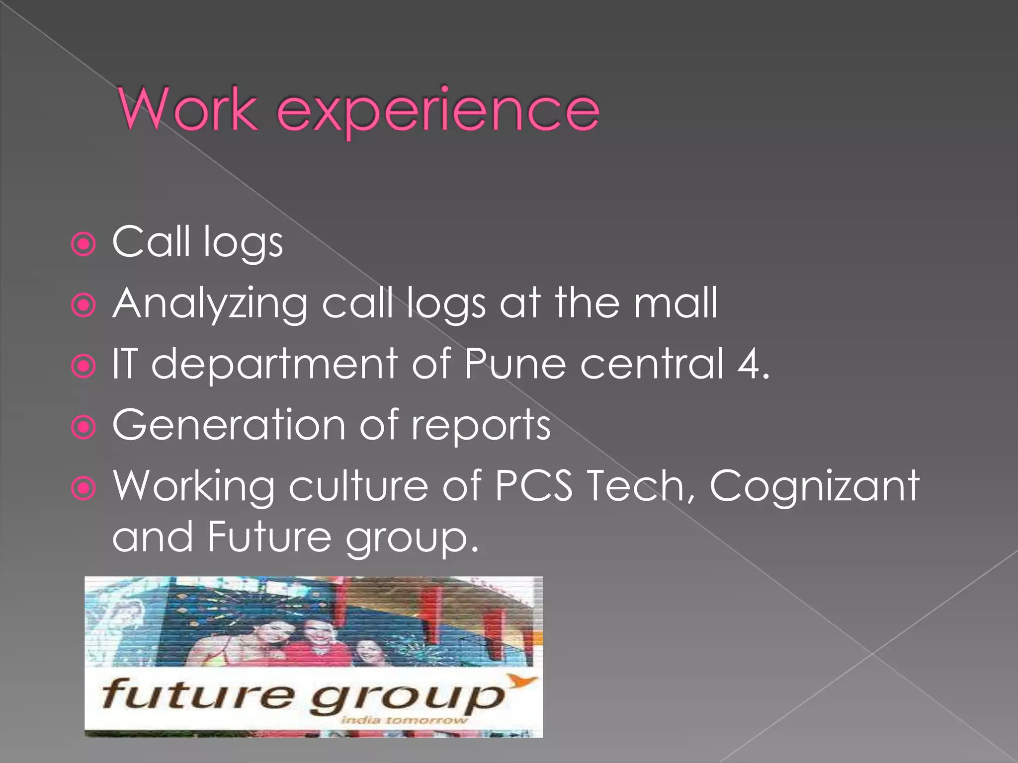 Summer internship bc ppt | PPT