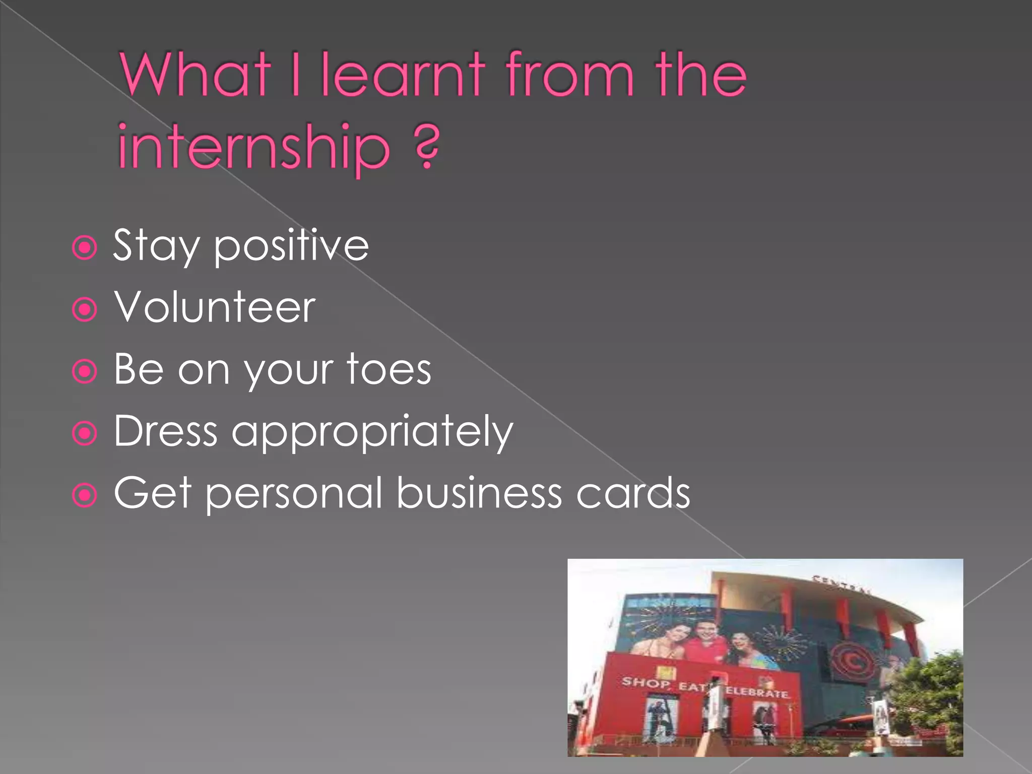 Summer internship bc ppt | PPT