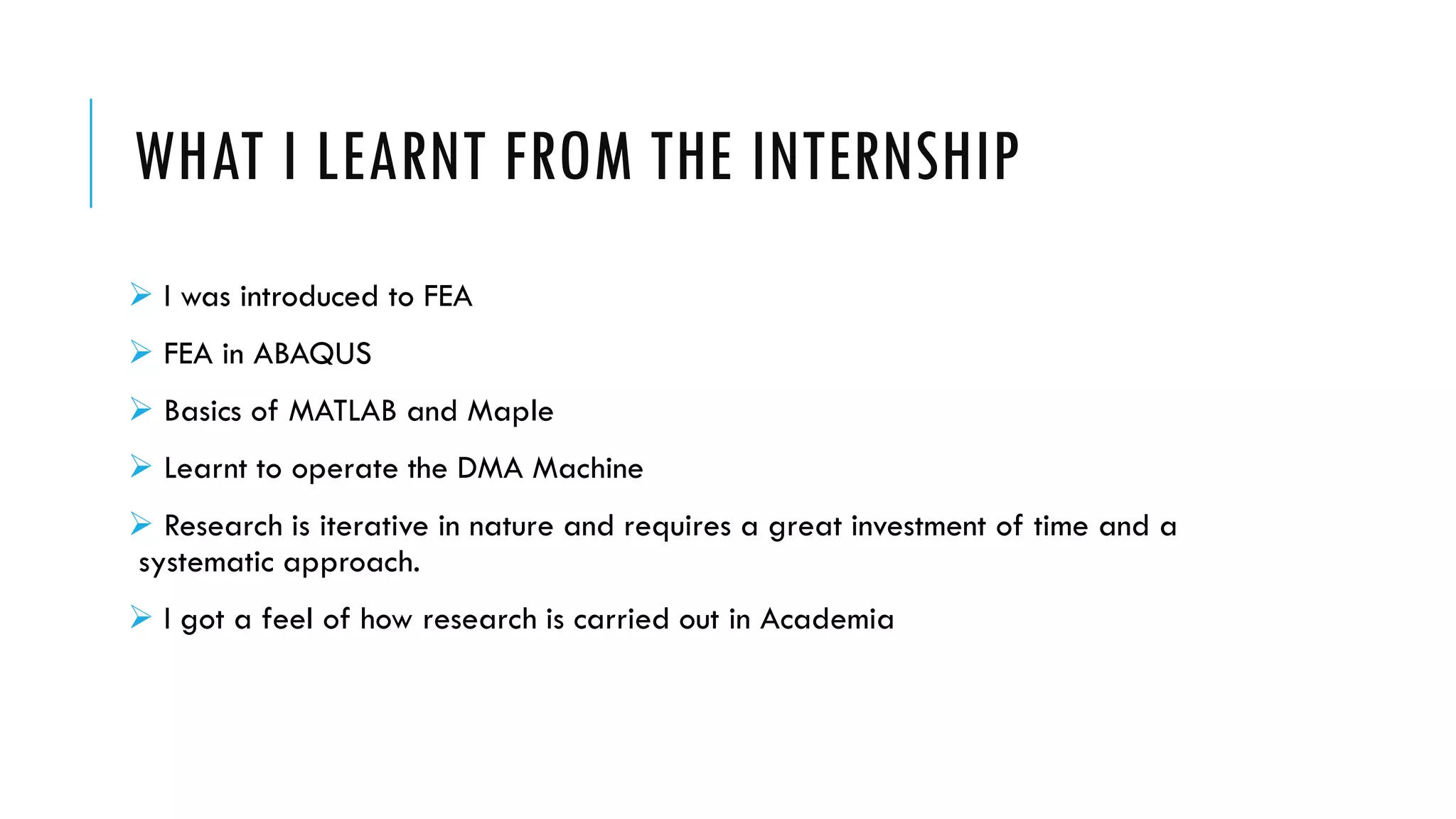 Summer Internship Iisc Bangalore Ppt 