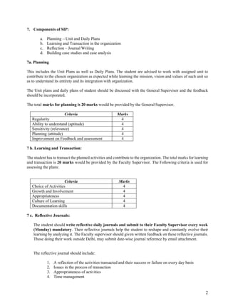 Summer internship guidelines (1) | PDF