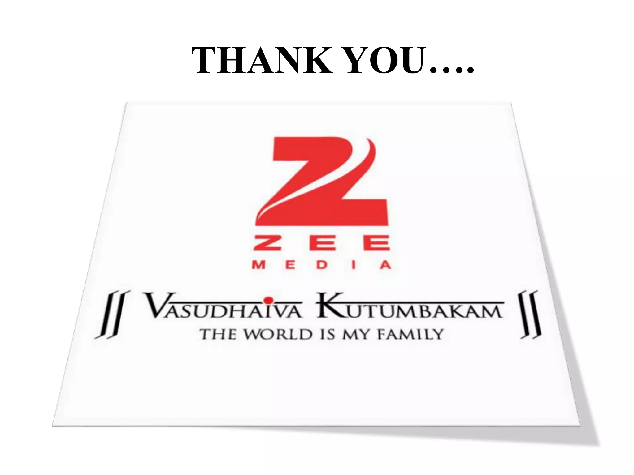 Summer internship ppt on Zee Media | PPTX