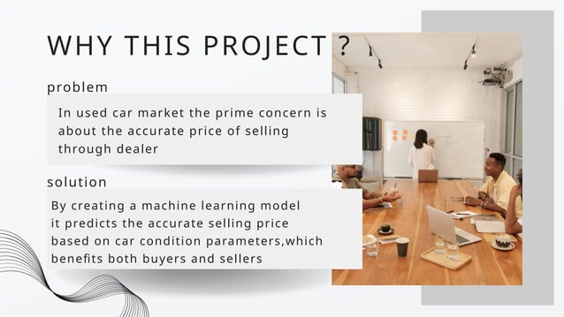 car price prediction using machine learning.pptx | Automotive Industry ...