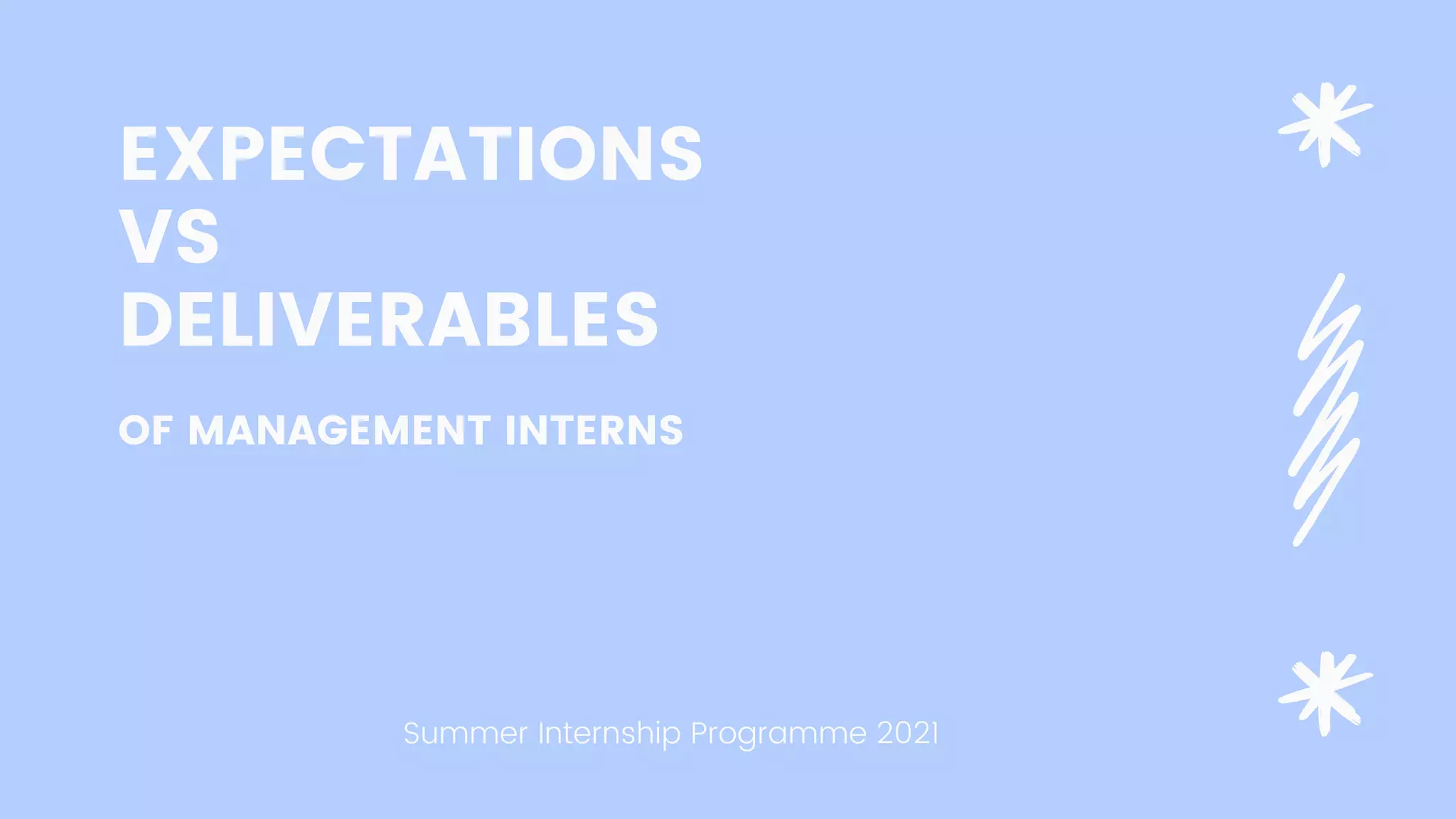 Expectations vs deliverables of management interns | PDF