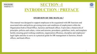 EMPLOYEE SERVICE RULE BOOK FOR MANAGERIAL CADRE | PPTX