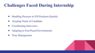MBA Summer Internship Presentation in (HR) | PPTX