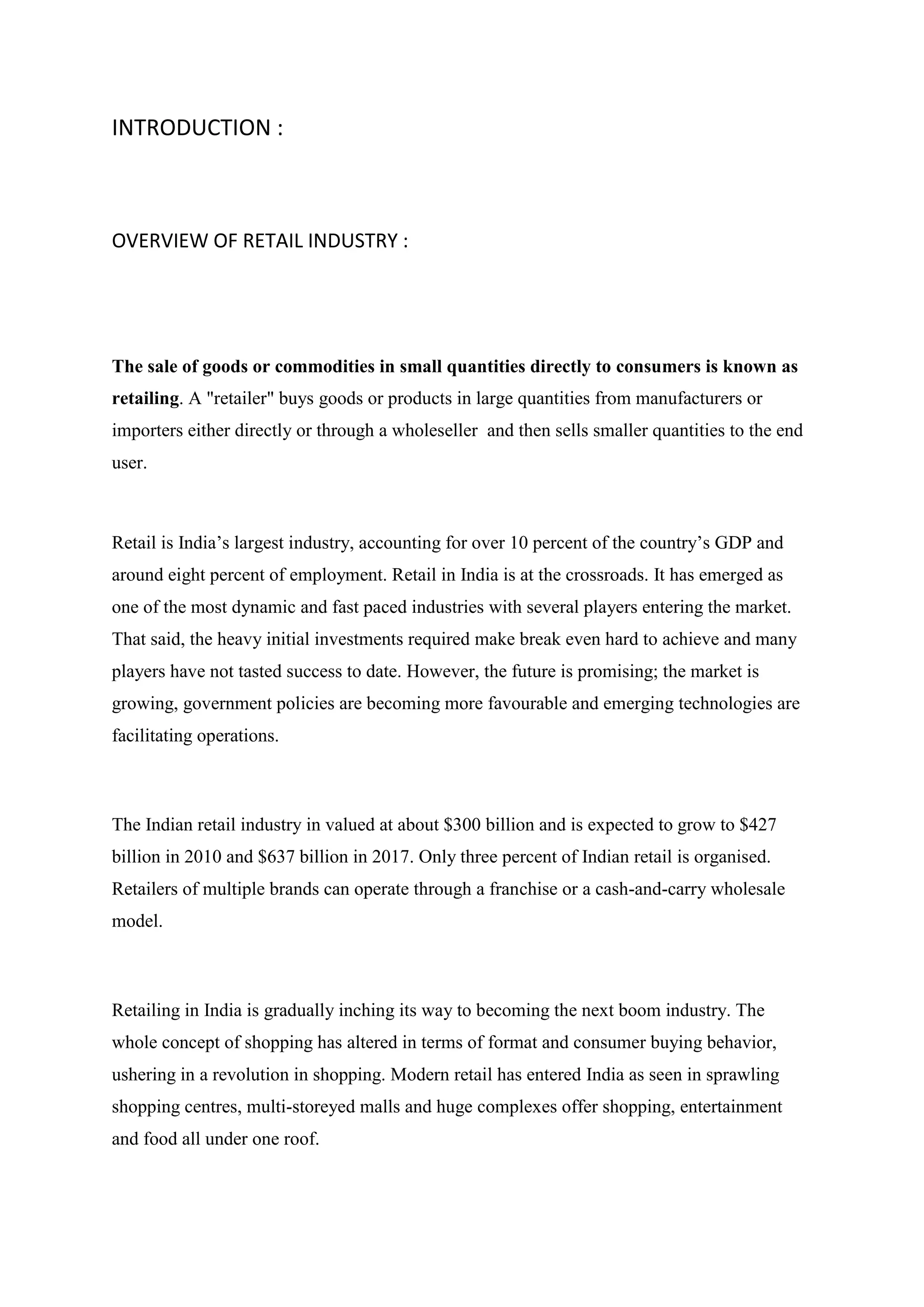 Reliance Retail | PDF