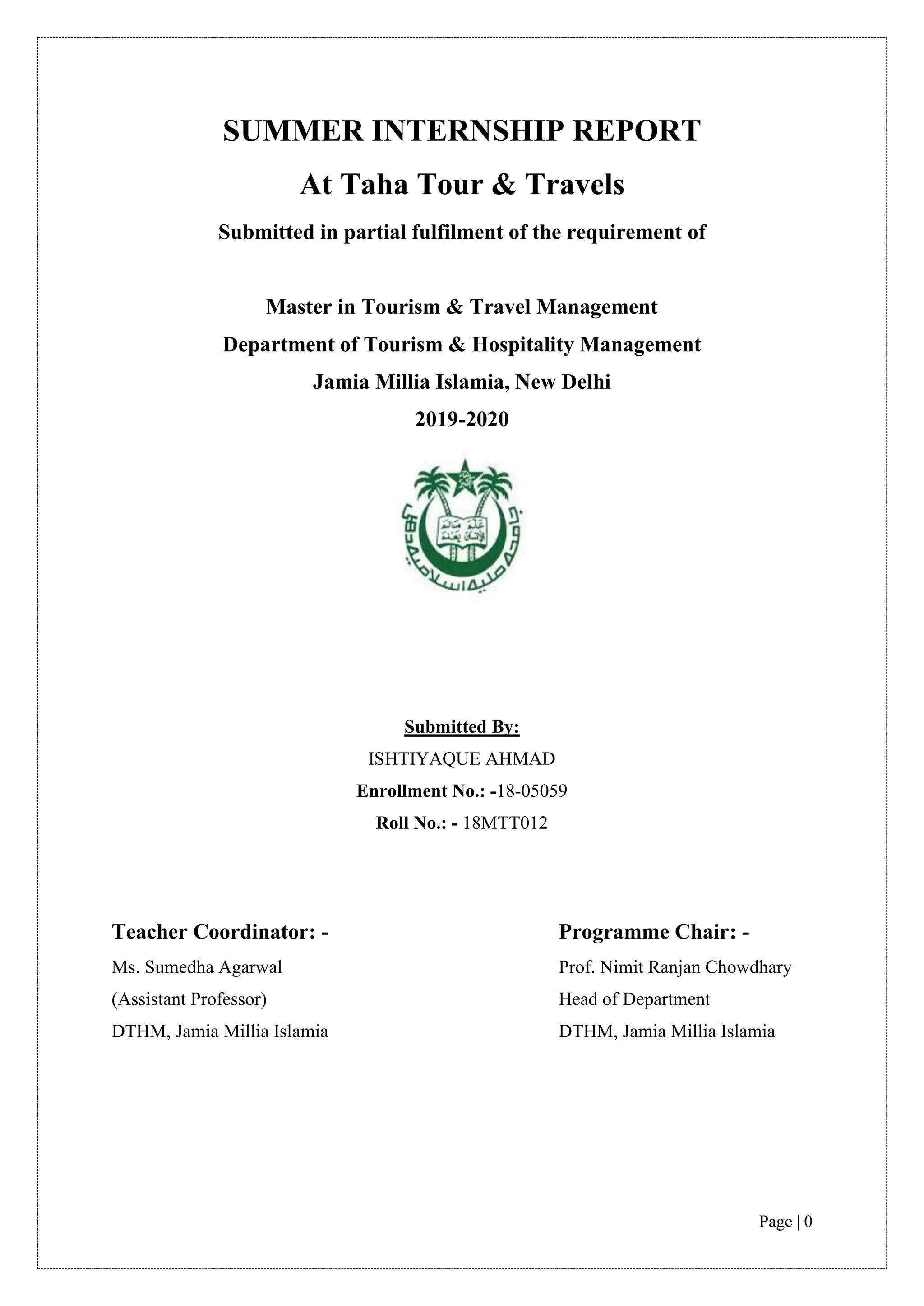 Summer internship report | PDF