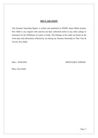 Summer internship report | PDF