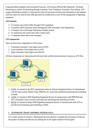 SUMMER INTERNSHIP REPORT ON NMRC (Noida Metro Rail Corporation Limited ...