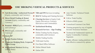 SMC Summer internship report ppt | PPTX