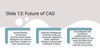 Summer Intership presentation of CAD software | PPT