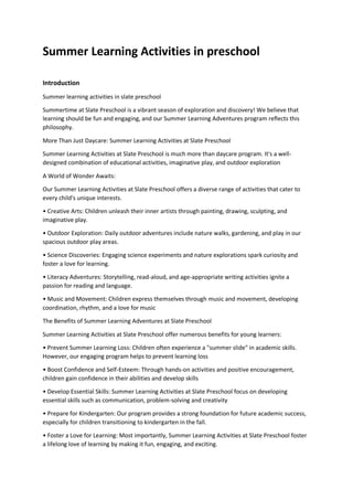 Summer Learning Activities in preschool.pdf