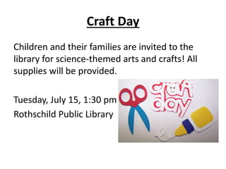 Summer library program2014 | PPTX