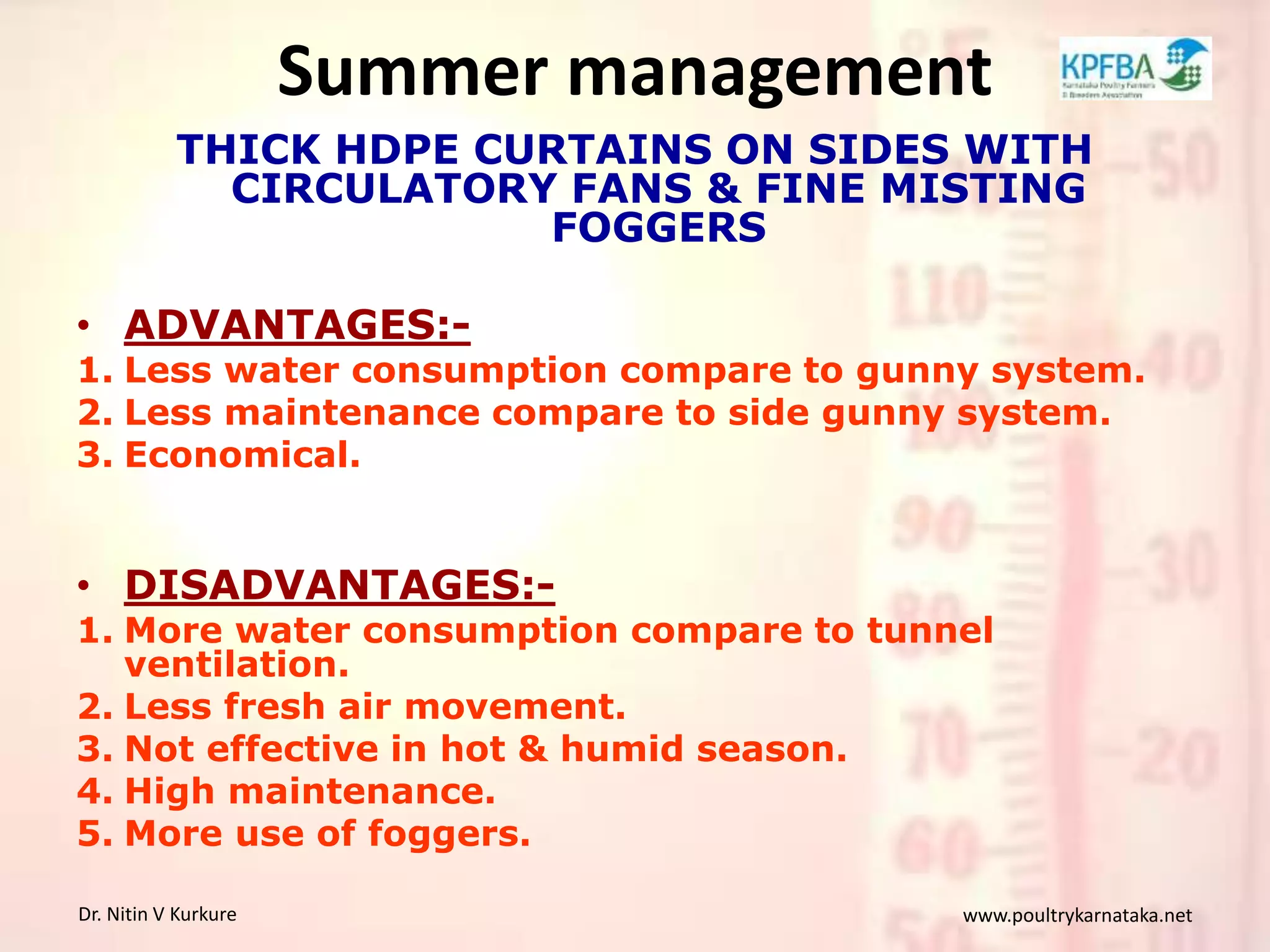 Summer managment of poultry diseases nvk | PPTX