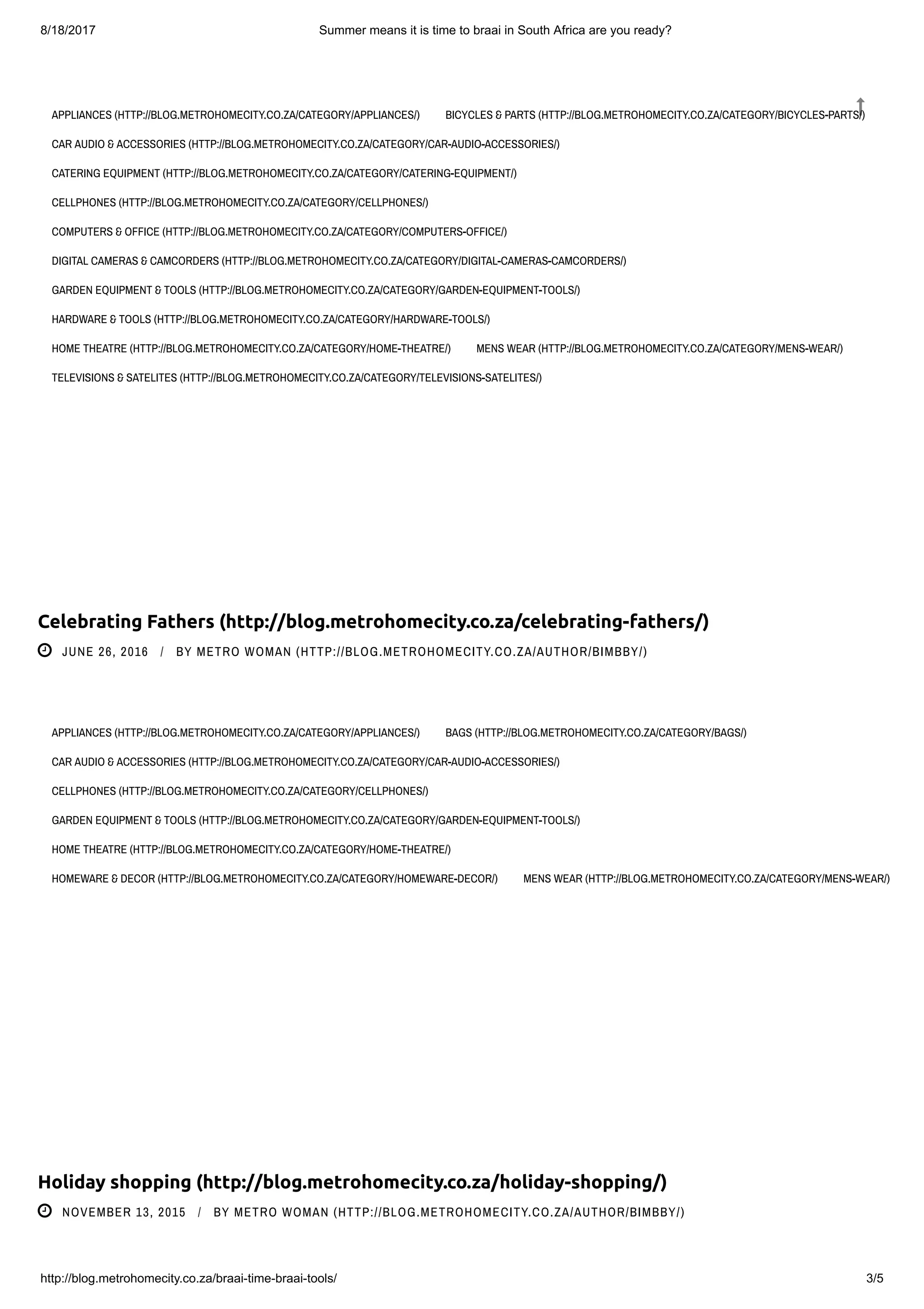 Summer means it is time to braai in south africa are you ready | PDF