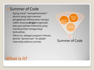 TOKI Summer of Code - Introduction | PPT